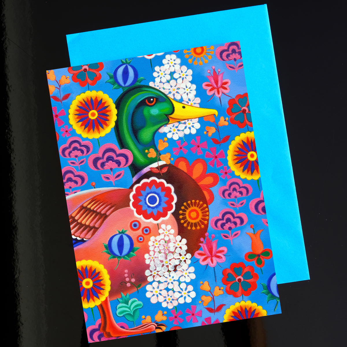 'Mallard duck' card – Jane Tattersfield