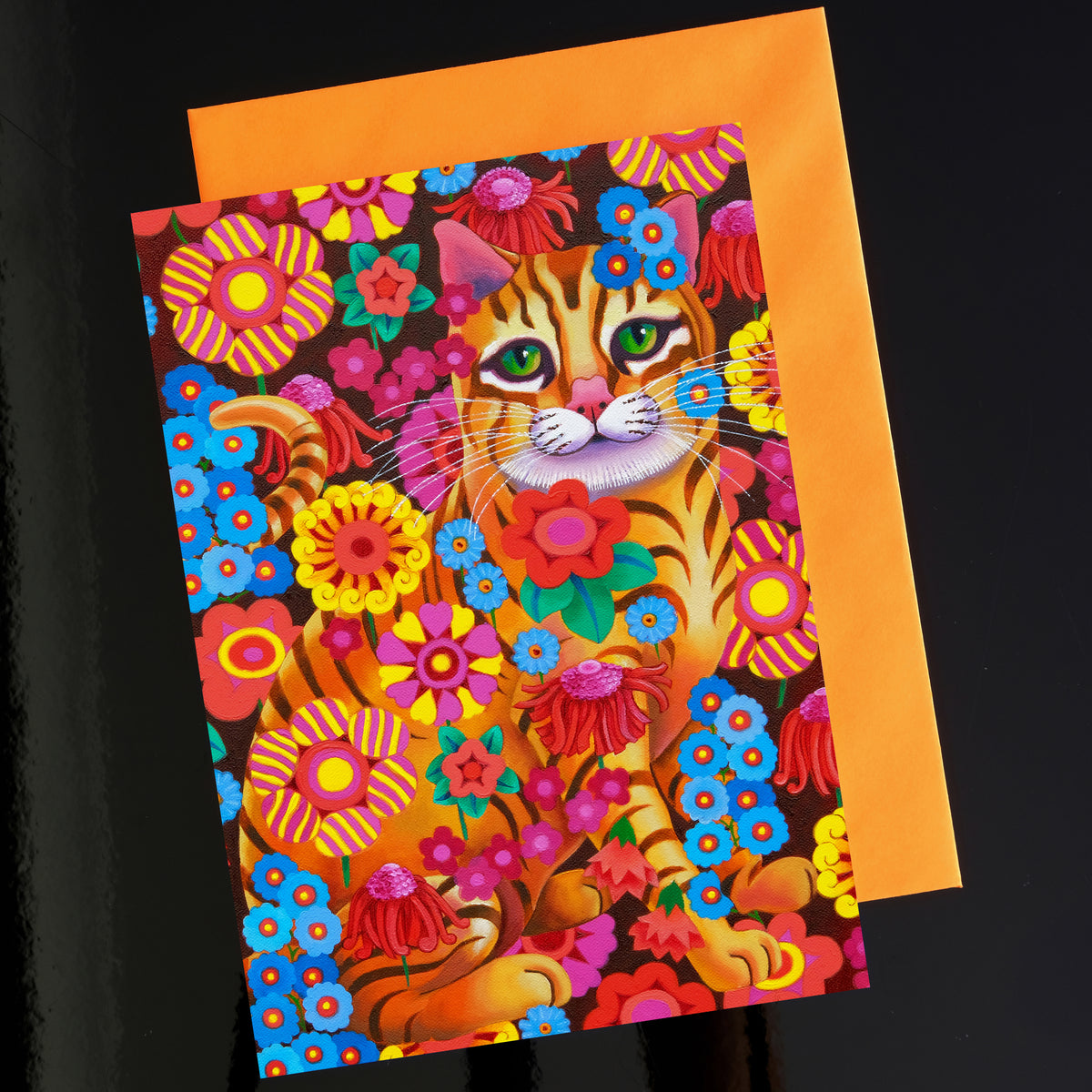 'Tabby cat' card – Jane Tattersfield